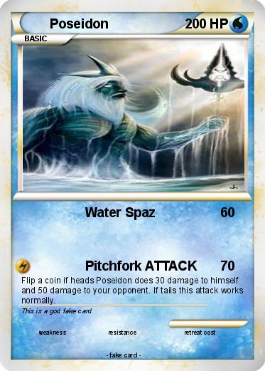Pokémon Poseidon 559 559 - Water Spaz - My Pokemon Card