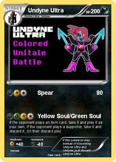 Pokémon Undyne Ultra - Spear - My Pokemon Card