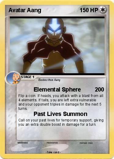 Pokémon Avatar Aang 67 67 - Elemental Sphere - My Pokemon Card