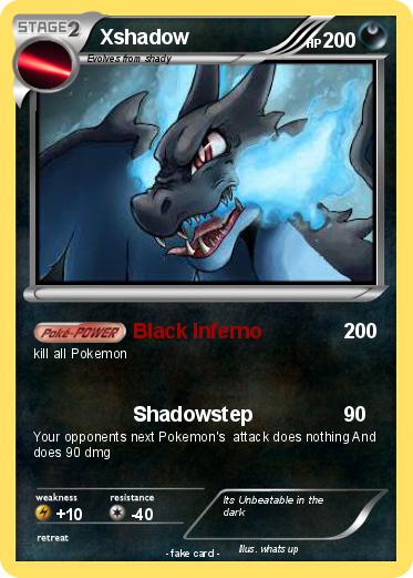Pokémon Xshadow - Black Inferno - My Pokemon Card