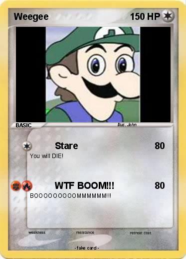 Pokémon Weegee 220 220 - Stare - My Pokemon Card