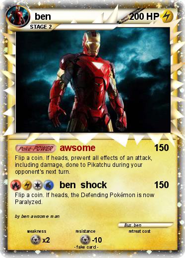 Pokémon ben 1240 1240 - awsome - My Pokemon Card