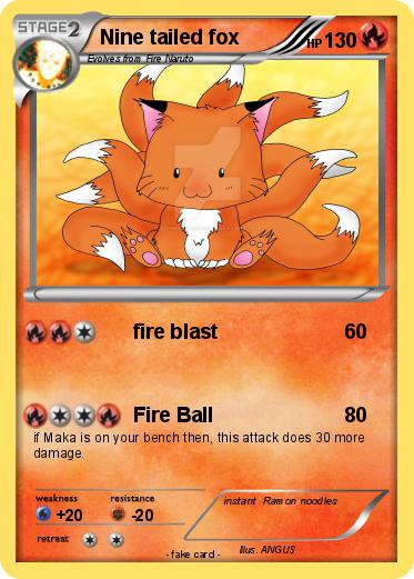 Pokémon Nine tailed fox 95 95 - fire blast - My Pokemon Card