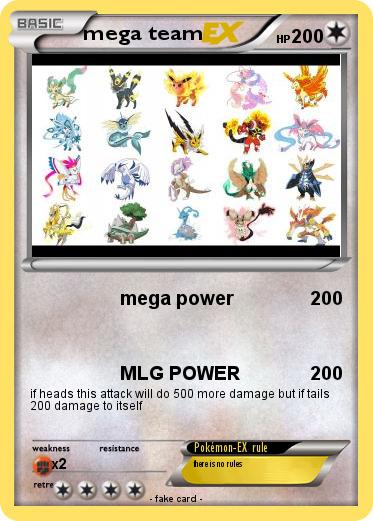 Pokémon mega team 25 25 - mega power - My Pokemon Card