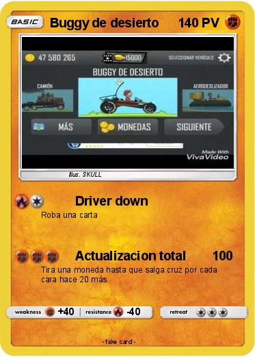 Pokémon Buggy de desierto - Driver down - Mi carta pokémon