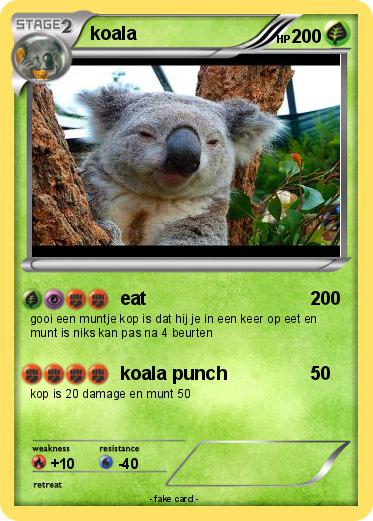 Pokémon koala 1683 1683 - eat - My Pokemon Card