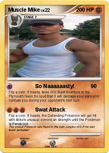 Pokémon Muscle Mike - So Naaaaaasty! - My Pokemon Card