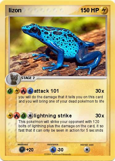 Pokémon lizon - attack 101 - My Pokemon Card