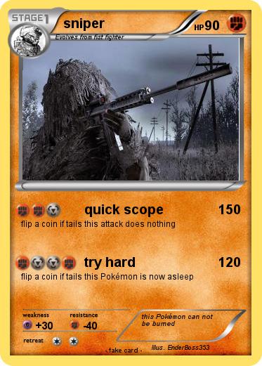 Pokémon sniper 1344 1344 - quick scope - My Pokemon Card