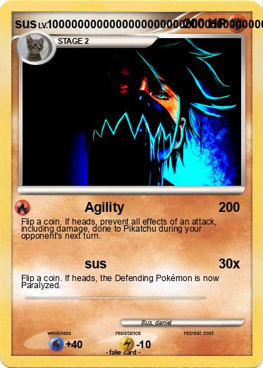 Pokémon sus 290 290 - Agility - My Pokemon Card