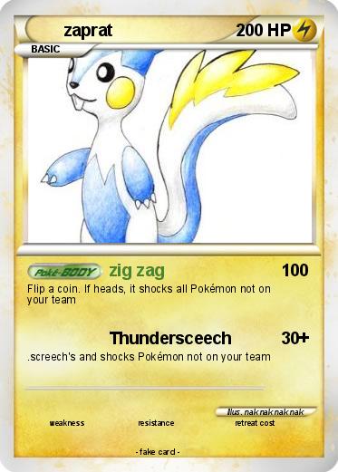 Pokémon zaprat - zig zag - My Pokemon Card