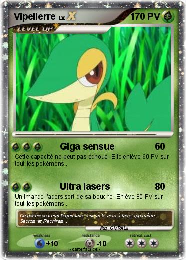 Pokémon Vipelierre 64 64 - Giga sensue - Ma carte Pokémon
