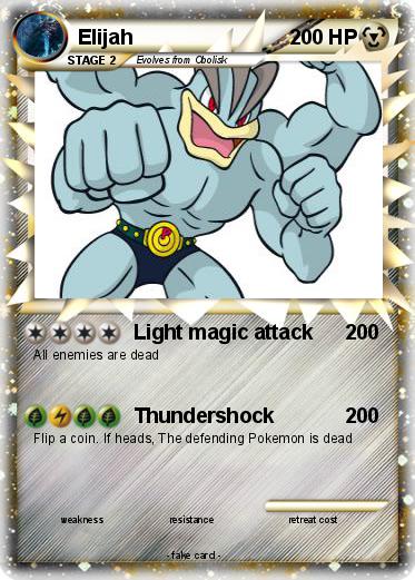 Pokémon Elijah 59 59 - Light magic attack - My Pokemon Card
