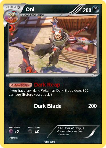 Pokémon Oni 92 92 - Dark Reap - My Pokemon Card