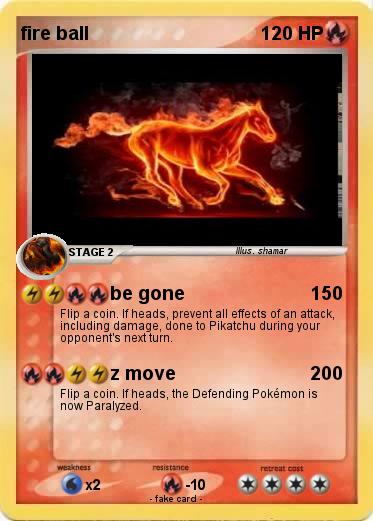 Pokémon fire ball 183 183 - be gone - My Pokemon Card