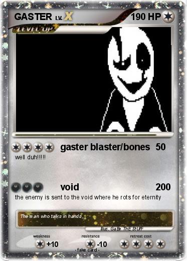 Pokémon GASTER 45 45 - gaster blaster/bones - My Pokemon Card
