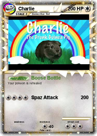 Pokémon Charlie 900 900 - Boose Bottle - My Pokemon Card