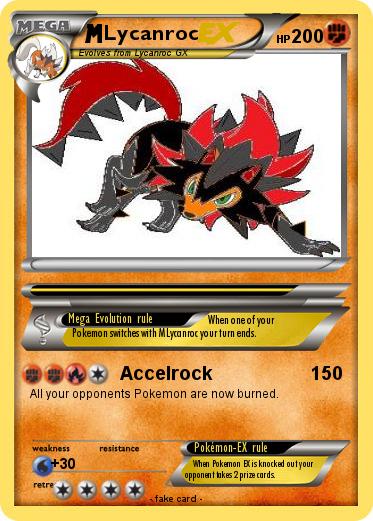 Pokémon Lycanroc 71 71 - Accelrock - My Pokemon Card