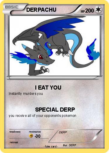 Pokémon DERPACHU 35 35 - I EAT YOU - My Pokemon Card