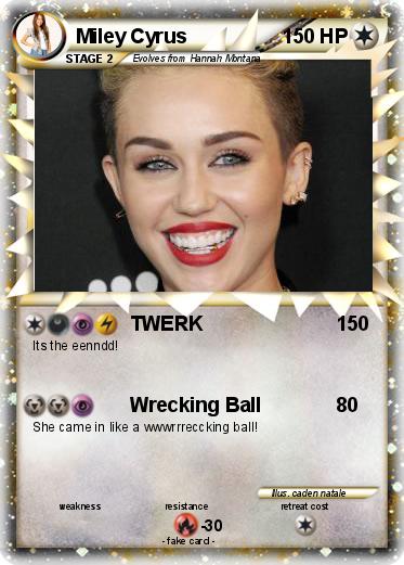 Pokémon Miley Cyrus 358 358 - TWERK - My Pokemon Card