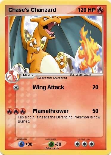 Pokémon Chase s Charizard - Wing Attack - My Pokemon Card