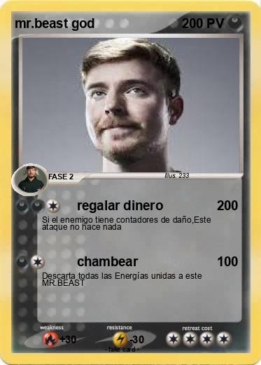 Pokémon mr beast god - regalar dinero - Mi carta pokémon
