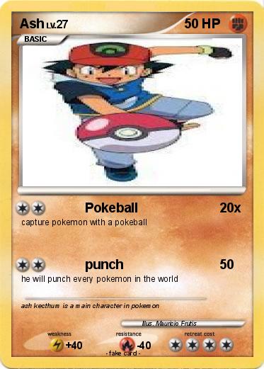 Pokémon Ash 890 890 - Pokeball - My Pokemon Card