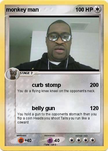 Pokémon monkey man 96 96 - curb stomp - My Pokemon Card