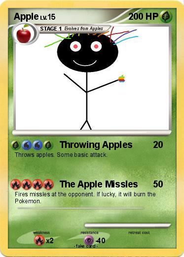 Pokémon Apple 808 808 - Throwing Apples - My Pokemon Card