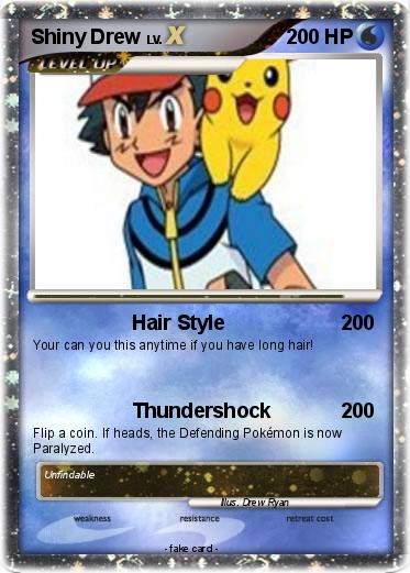 Pokémon Shiny Drew - Hair Style - My Pokemon Card