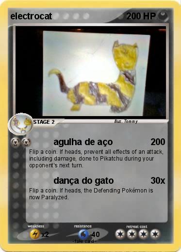 Pokémon electrocat 8 8 - agulha de aço - My Pokemon Card