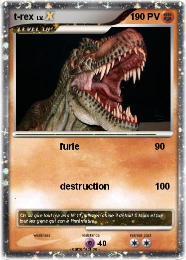 Pokémon t rex 373 373 - furie - Ma carte Pokémon