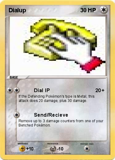 Pokémon Dialup - Dial IP - My Pokemon Card