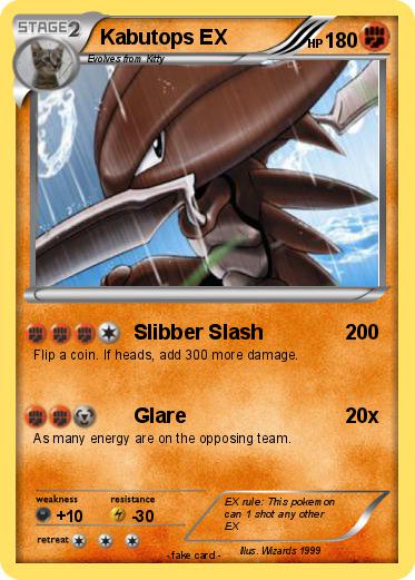 Pokémon Kabutops EX 16 16 - Slibber Slash - My Pokemon Card