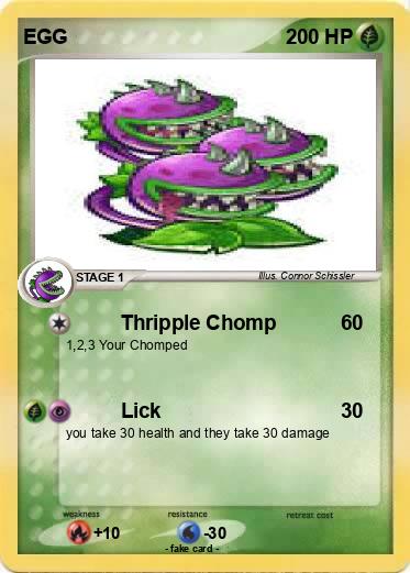 Pokémon EGG 725 725 - Thripple Chomp - My Pokemon Card