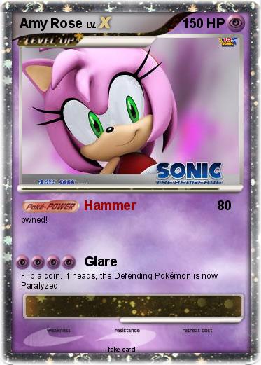 Pokémon Amy Rose 63 63 - Hammer - My Pokemon Card