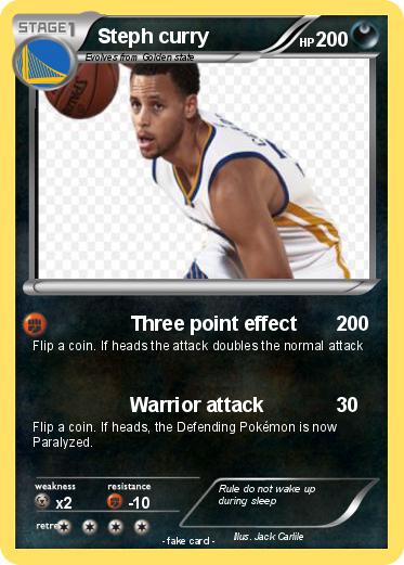 Pokémon Steph curry 79 79 - Three point effect - My Pokemon Card