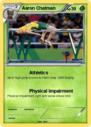 Pokémon Aaron Chatman 1 1 - Athletics - My Pokemon Card