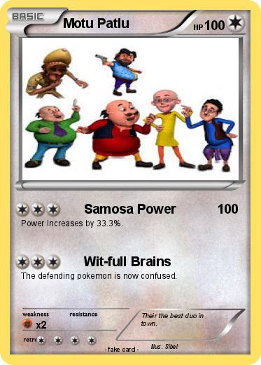 Pokémon Motu Patlu 1 1 - Samosa Power - My Pokemon Card