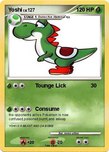 Pokémon Yoshi 3586 3586 - Tounge Lick - My Pokemon Card