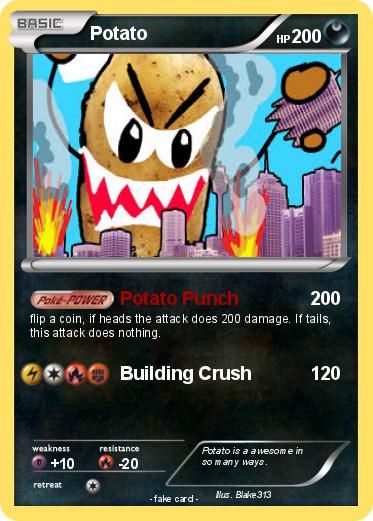 Pokémon Potato 562 562 - Potato Punch - My Pokemon Card