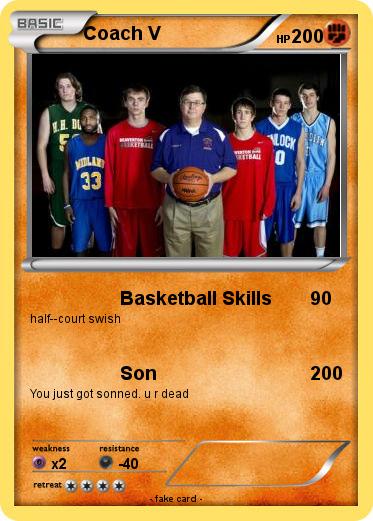 Pokémon Coach V - Basketball Skills - My Pokemon Card
