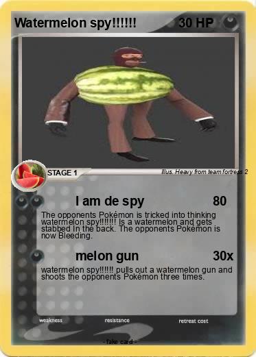 Pokémon Watermelon spy - I am de spy - My Pokemon Card