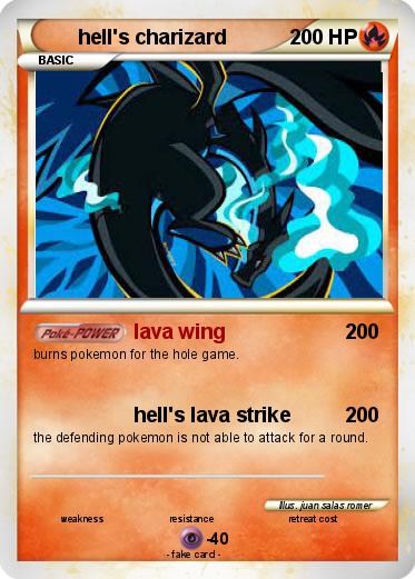 Pokémon hell s charizard - lava wing - My Pokemon Card