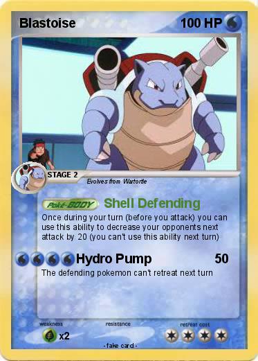 Pokémon Blastoise 1499 1499 - Shell Defending - My Pokemon Card