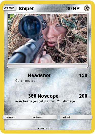 Pokémon Sniper 1380 1380 - Headshot - My Pokemon Card