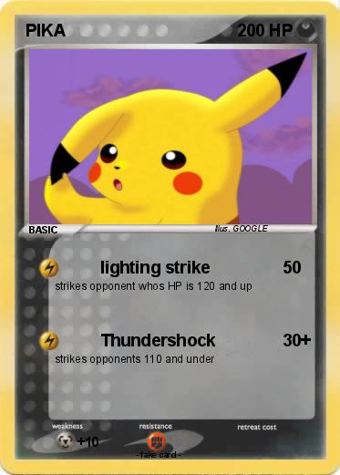 Pokémon PIKA 704 704 - lighting strike - My Pokemon Card
