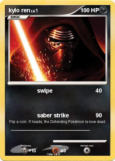 Pokémon kylo ren 120 120 - swipe - My Pokemon Card