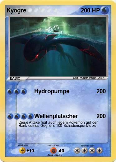 Pokémon Kyogre 3372 3372 - Hydropumpe - My Pokemon Card