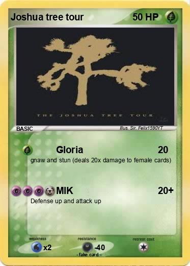 Pokémon Joshua tree tour - Gloria - My Pokemon Card